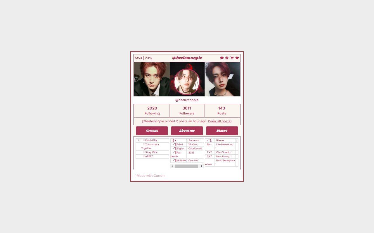 ig carrd @heelemonpie